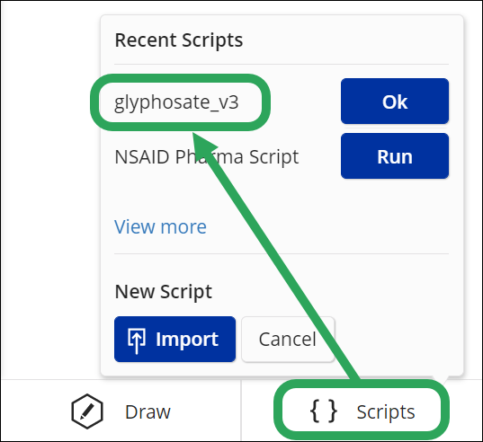 Importing a Script – CAS STNext